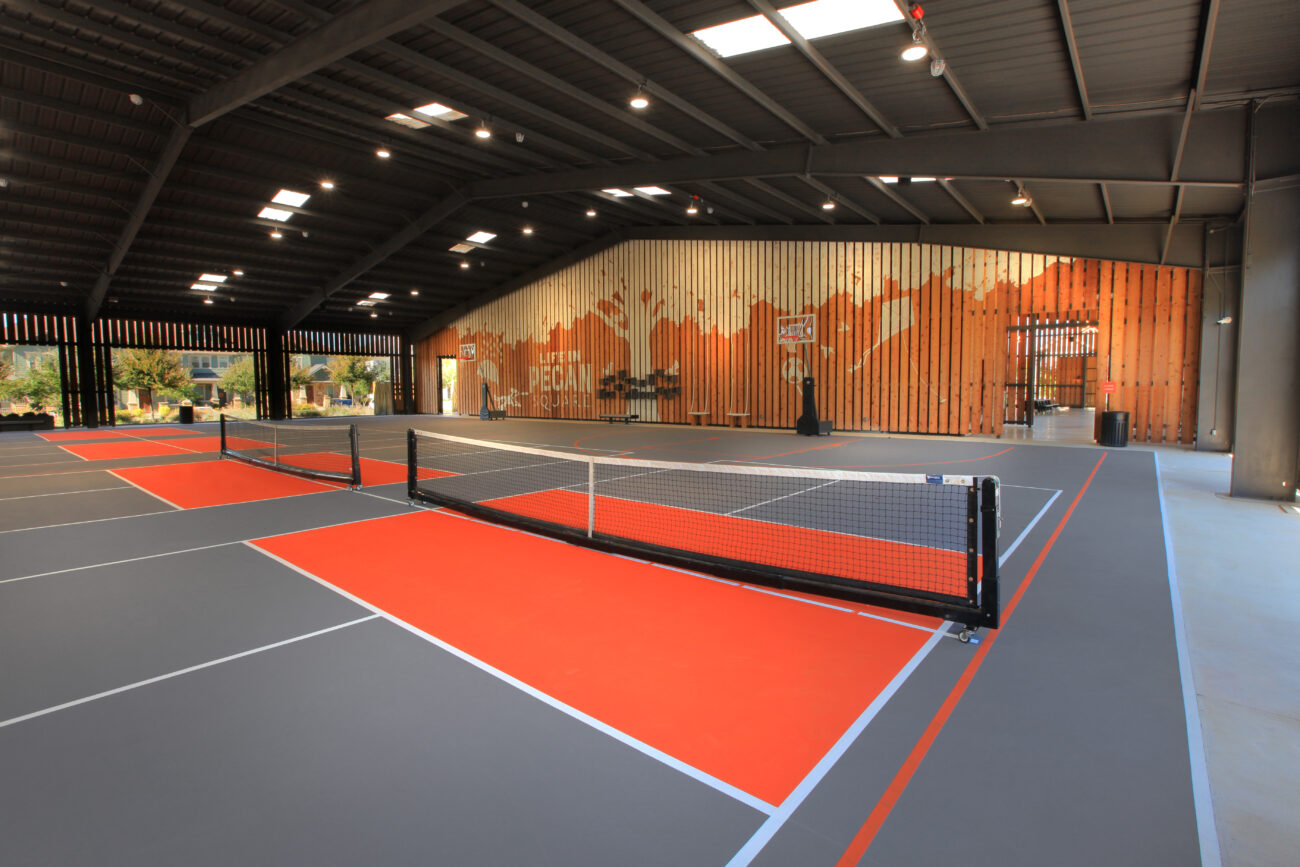 The Arena has a Pavilion, Park, Grills & Sports Courts