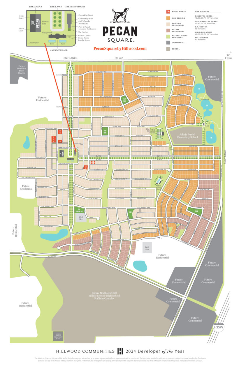 View a Map of Planned Community Pecan Square